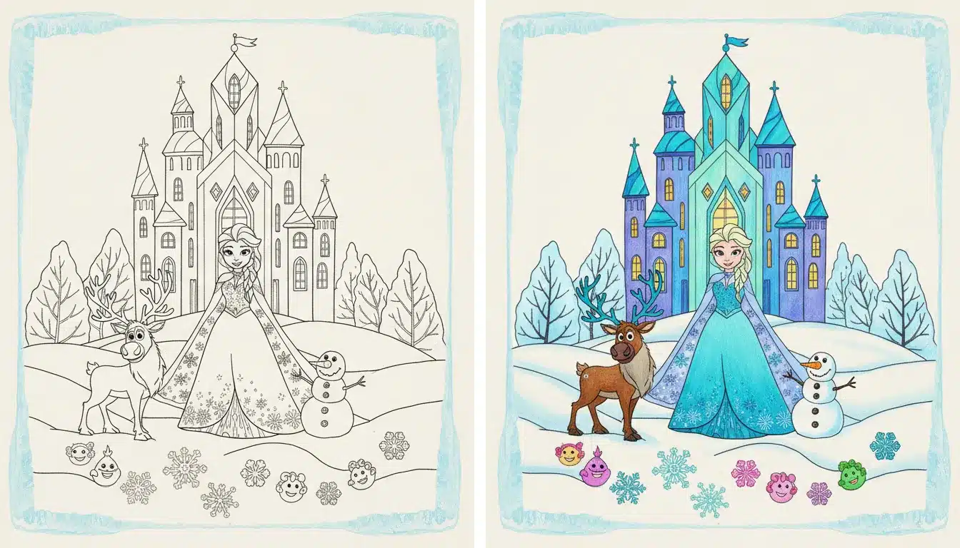 Frozen coloring pages: +27 Best Ways to Spark Creativity