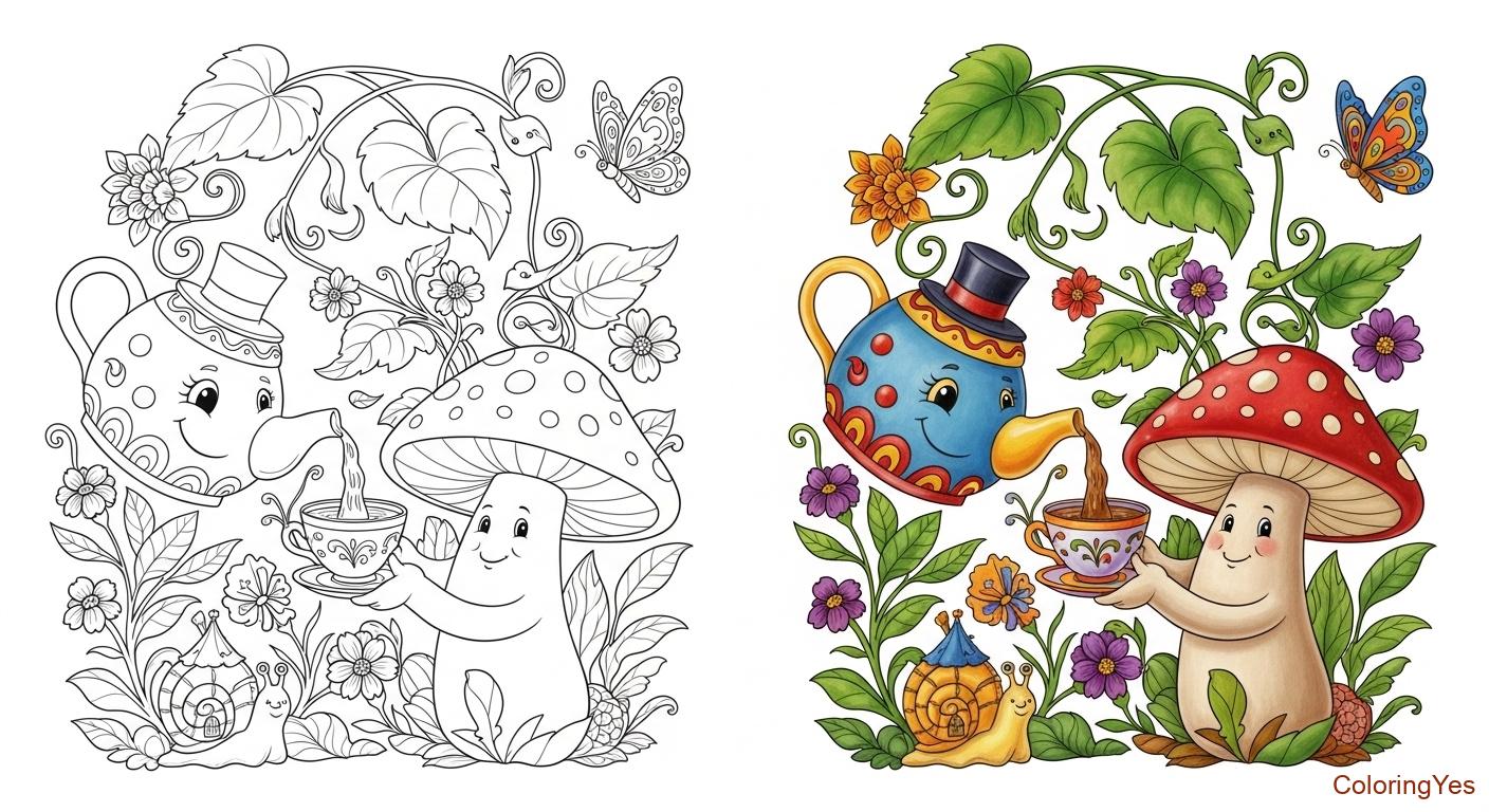 90+ Whimsical Coloring Pages – Fun Fantasy Printables
